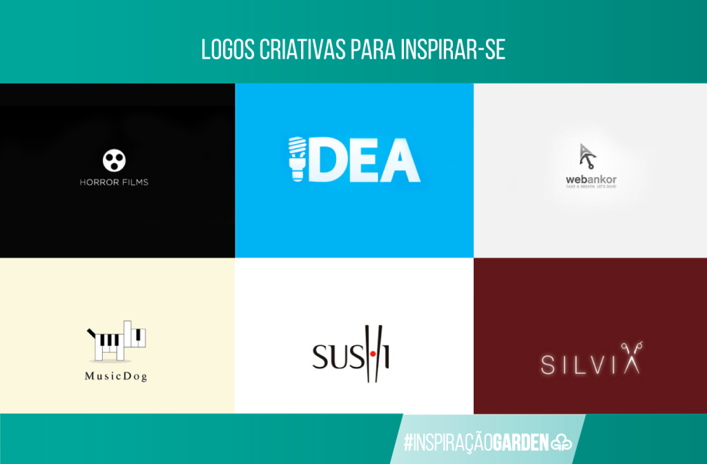 Logos criativas para inspirar - Garden